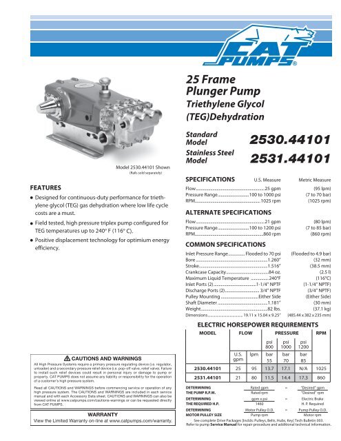 25 Frame Plunger Pump - ETS Company Pressure Washers and More
