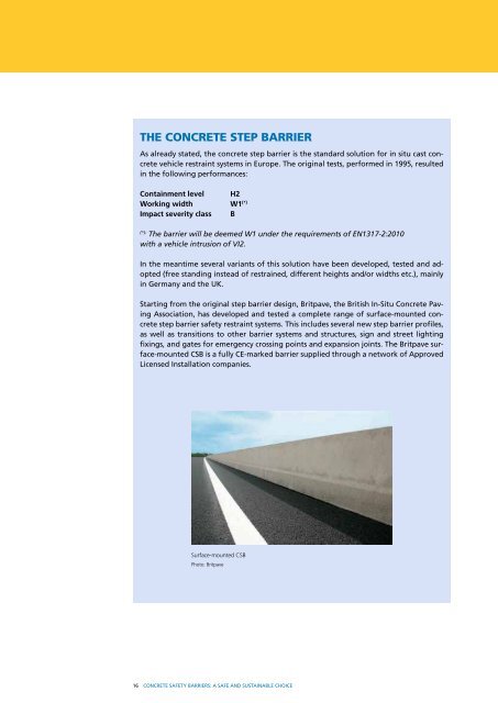 THE CONCRETE STEp BARRIER