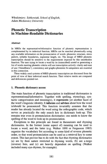 Phonetic Transcription in Machine-readable Dictionaries.pdf - Euralex