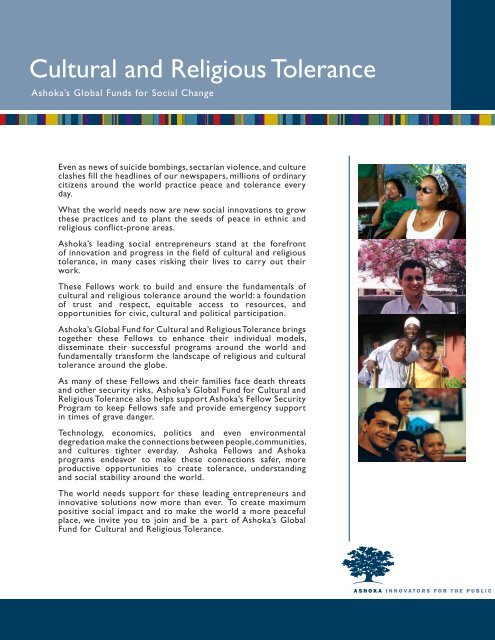 Cultural and Religious Tolerance - Ashoka