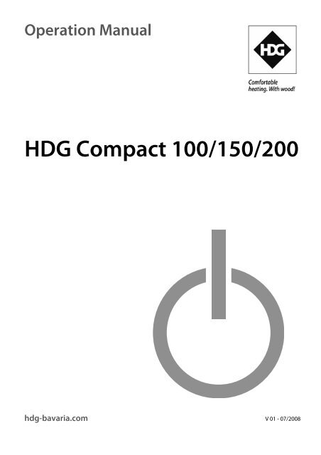 Operation Manual HDG Compact 100, 150, 200 - Euroheat