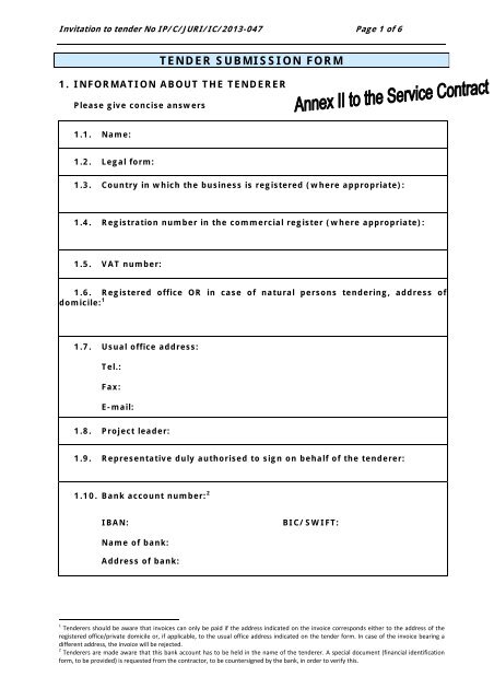 08 Template Tender Submission Form - vrogue.co 08 Template Tender Submission Form - vrogue.co