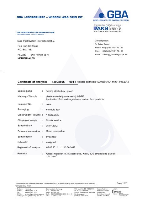 Analytical Migration report 2012 - Green crates.pdf - Euro Pool System