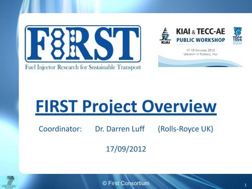 FIRST Project Overview