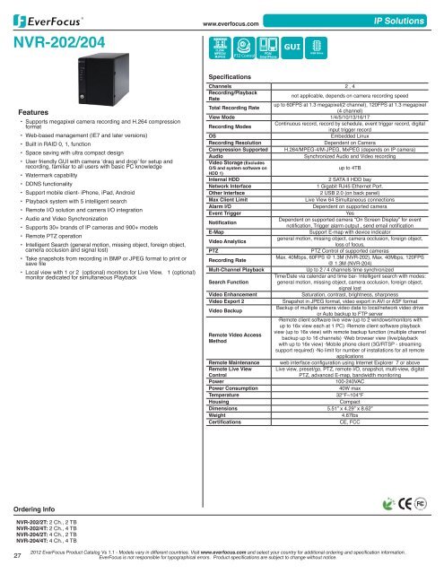 NVR-202/204 - Everfocus