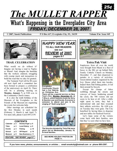 December 28, 2007 Issue - The Mullet Rapper