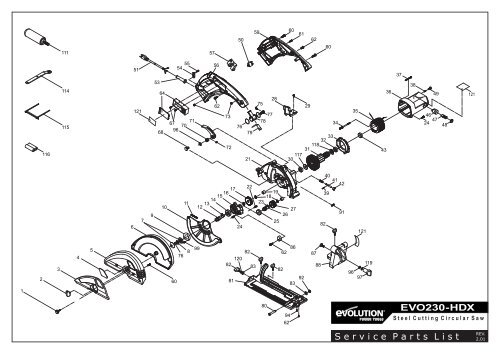 Parts List - Evolution Power Tools Ltd.
