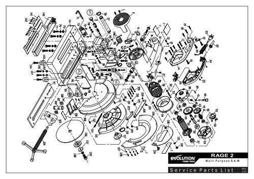parts lists - Evolution Power Tools