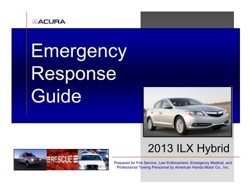 Emergency Response Guide - Electric Vehicle Safety Training