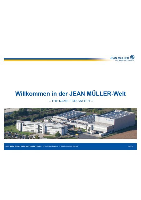 Vorstellung Firma JEAN MÜLLER, Rainer Berthold