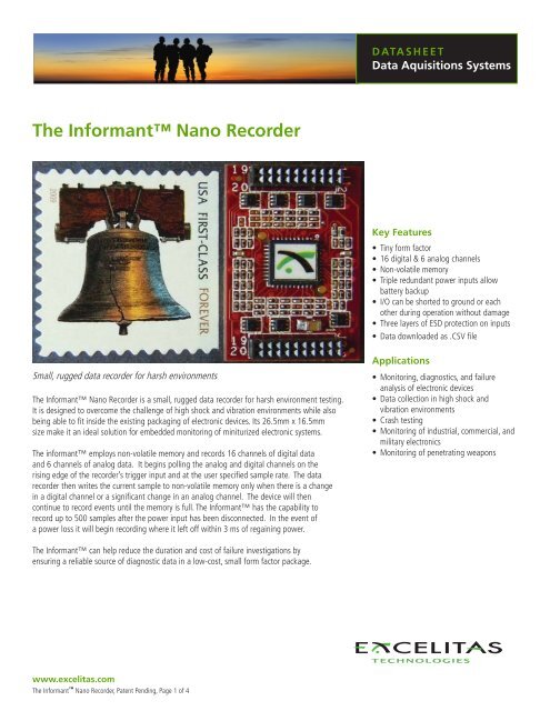 The Informant™ Nano Recorder - Excelitas Technologies