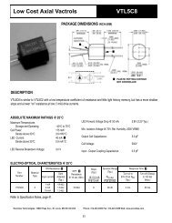 Dual Element Axial Vactrols - VTL5C4/2 - Excelitas Technologies