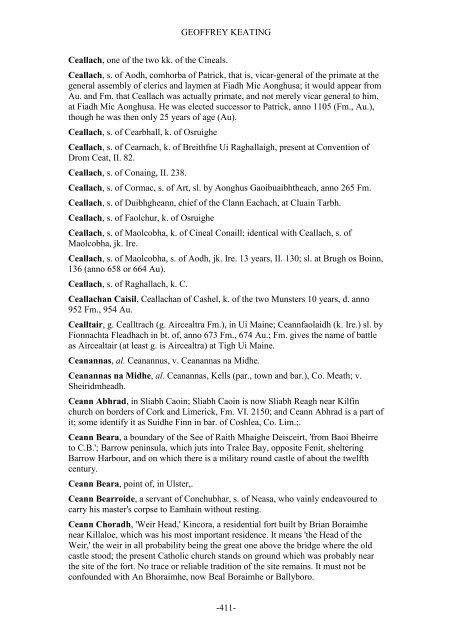 THE HISTORY OF IRELAND Ca