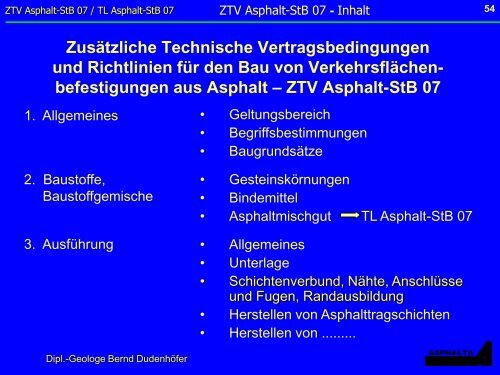 ZTV Asphalt-StB 07 / TL A