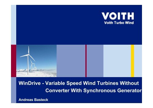 WinDrive - Variable Speed Wind Turbines Without Converter With ...
