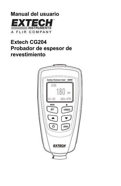Manual - Extech Instruments