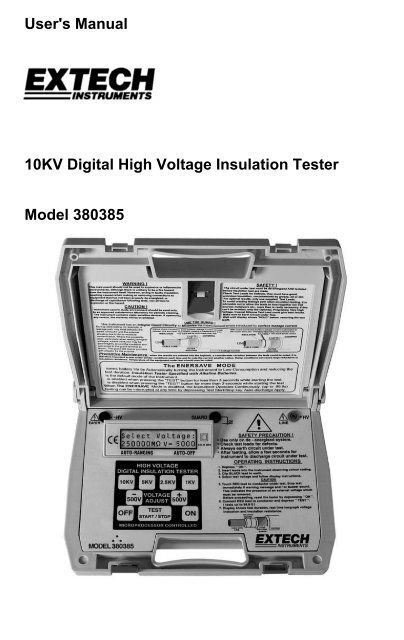 Manual PDF - Extech Instruments