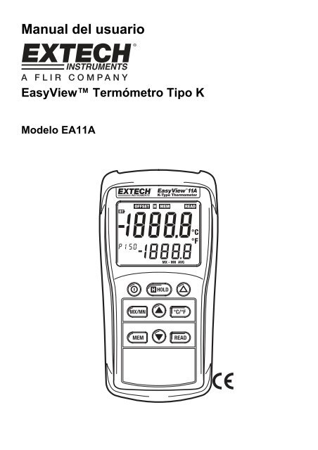 Manual del usuario - Extech Instruments