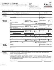 Dependent Care Reimbursement Account Request form - UMR