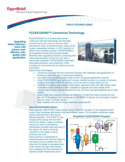 FLEXICOKING Conversion Technology - ExxonMobil