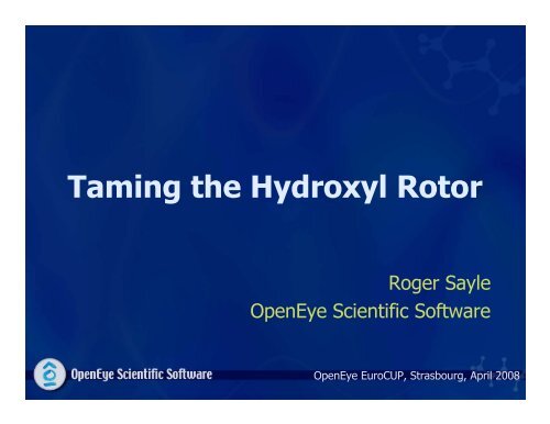 pdf 412 K - OpenEye Scientific Software