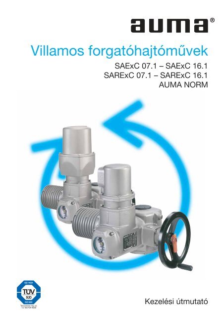 AUMA NORM SA( R )ExC 07.1-16.1 hajtómű kezelési utasítás