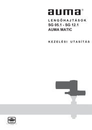 Actuator controls AUMA MATIC AM 01. / AM 02.1 Profibus DP