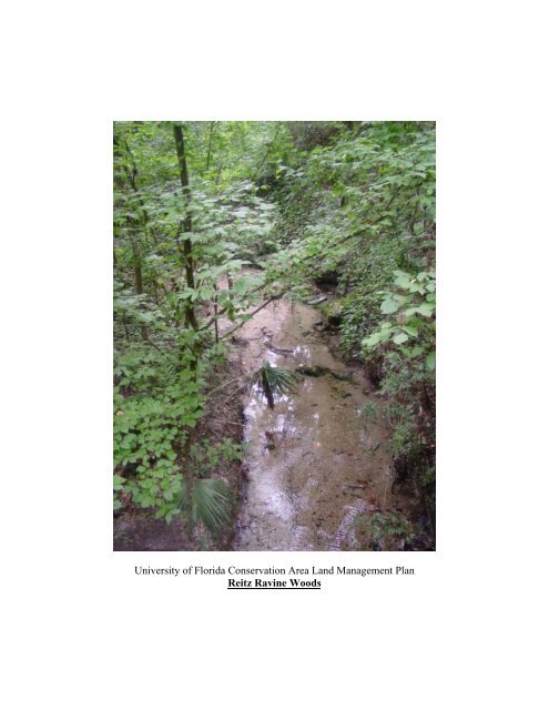 Reitz Ravine Woods - UF-Facilities Planning & Construction ...