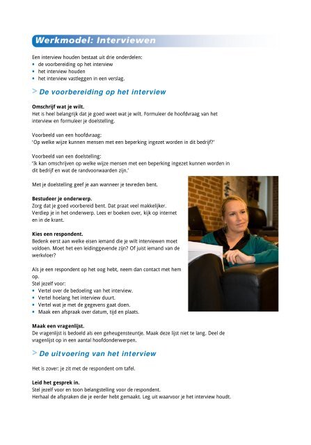 Werkmodel: Interviewen - Factor-E