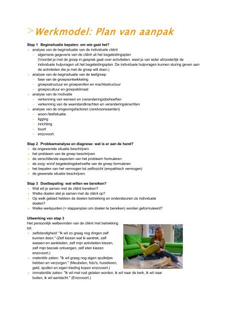 Werkmodel: Plan van aanpak - Factor-E