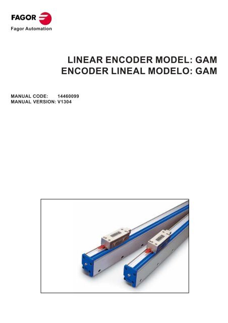GAM absolute linear encoder manual - Fagor Automation