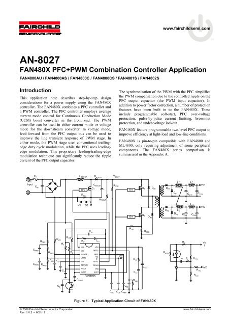 AN-8027 — FAN480X PFC+PWM Combination Controller Application
