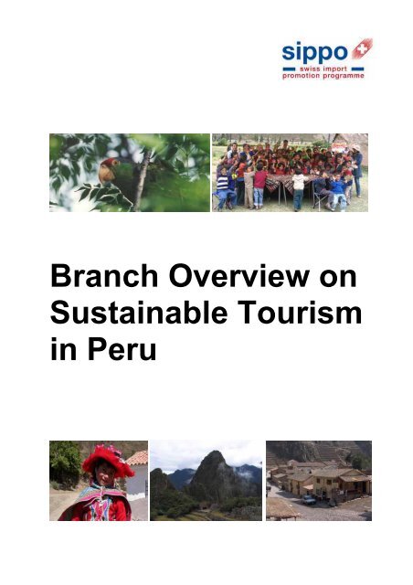 Branch Overview on Sustainable Tourism in Peru - fairunterwegs