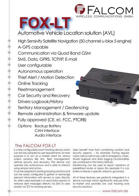 FOX-LT - TrackerSystem