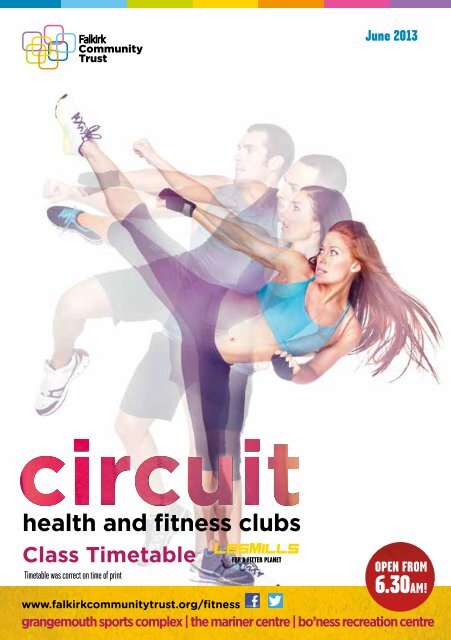Circuit time table - Falkirk Community Trust