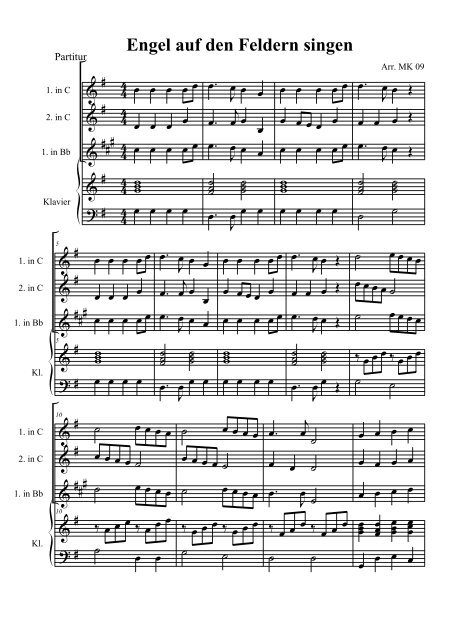 Engel auf den Feldern singen Noten.mus