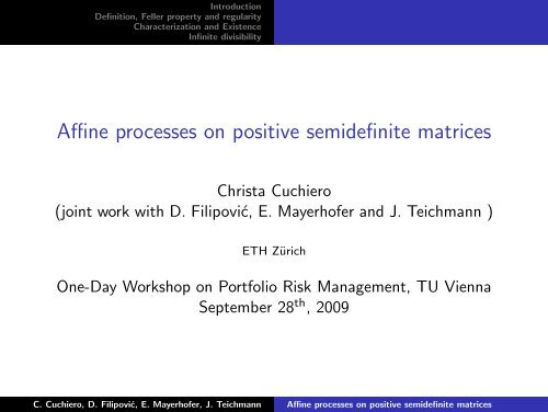 Affine processes on positive semidefinite matrices