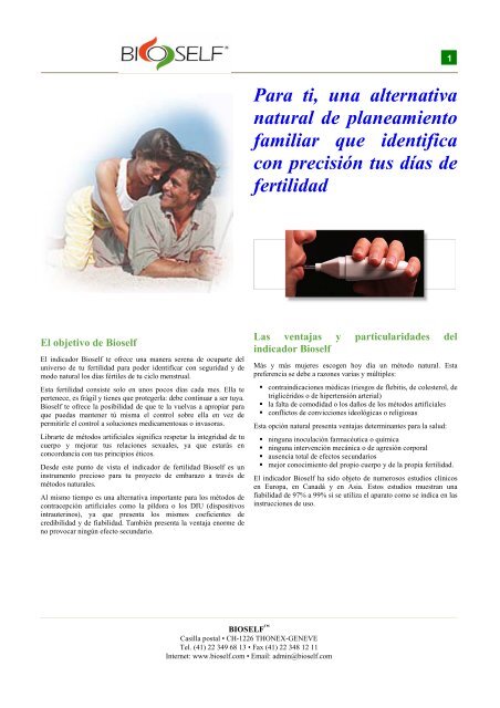Grabar el resumen de Bioself (> pdf - 59 kb).