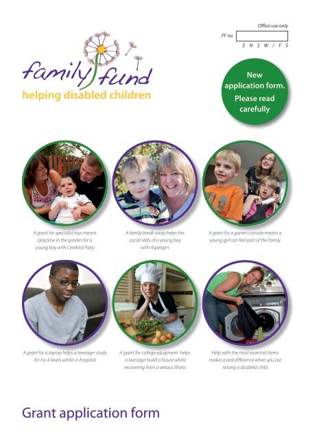 Grant application form - Family Fund