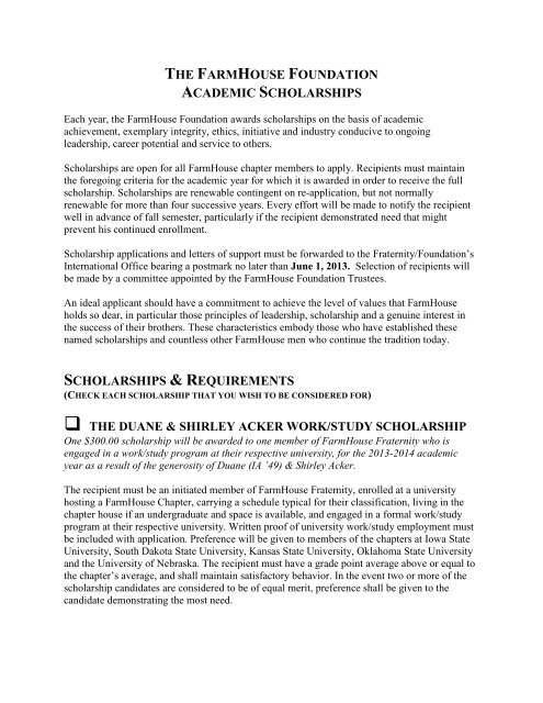 this PDF version - FarmHouse Fraternity