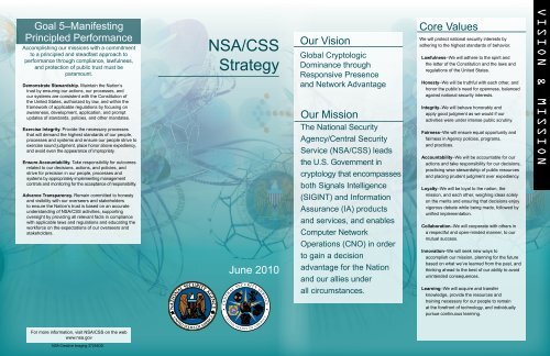 View the NSA/CSS Strategy - National Security Agency