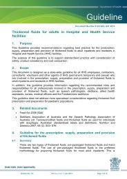 Thickened Fluids Factsheet - Queensland Health