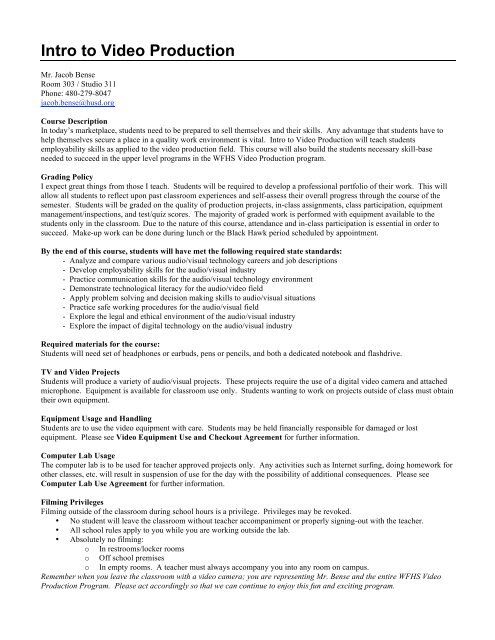 Intro to Video Production