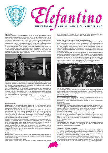 december 2006 - Lancia Club Nederland