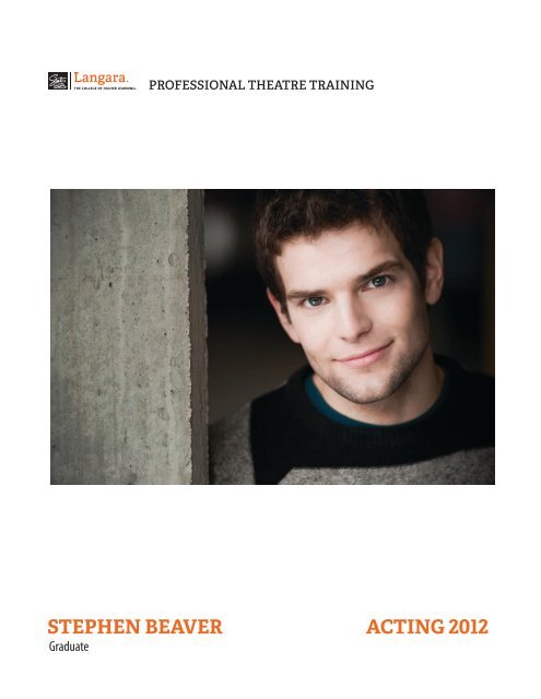 Stephen Beaver acting 2012 - Langara College