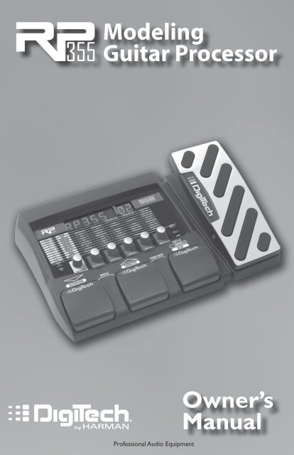 Modeling Guitar Processor Owner's Manual - Digitech
