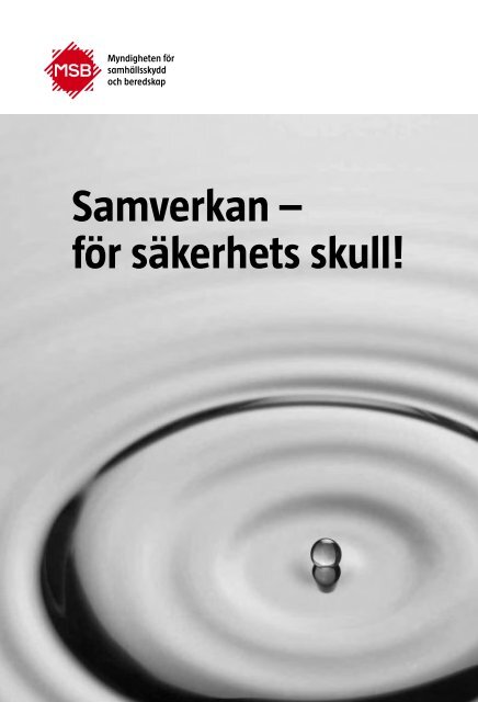 Samverkan – för säkerhets skull! - Myndigheten för samhällsskydd ...
