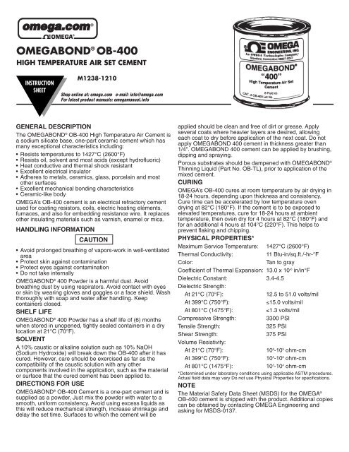 OB-400 - Omega Engineering