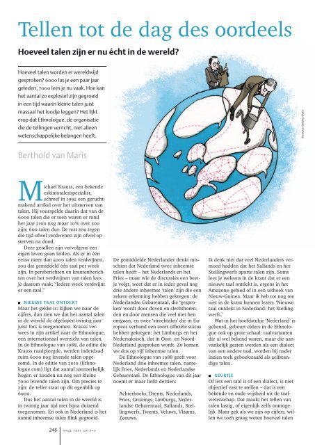 Hoeveel talen zijn er nu écht in de wereld? - Genootschap Onze Taal