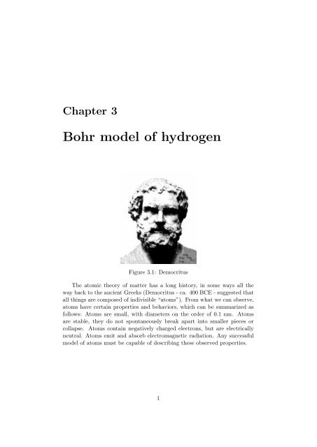 Bohr model of hydrogen
